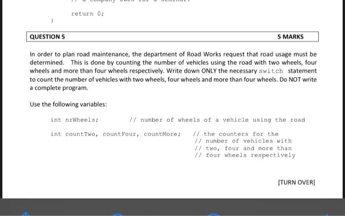 Solved In order to plan road maintenance, the department of | Chegg.com