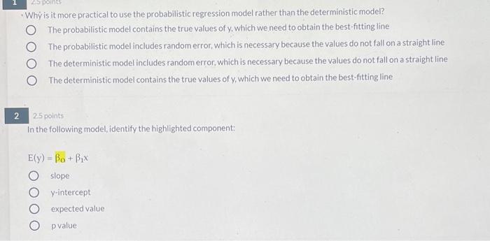 Solved Why is it more practical to use the probabilistic | Chegg.com