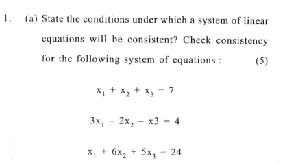 Solved (a) ﻿State the conditions under which a system of | Chegg.com