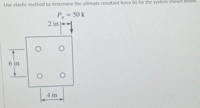 Solved Use elastic method to determine the ultimate | Chegg.com