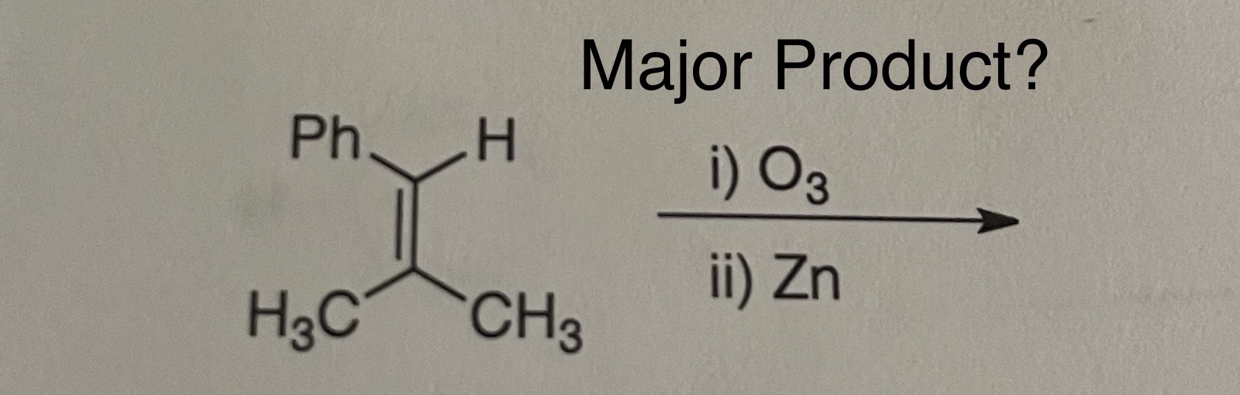 What Is The Expected Major Product