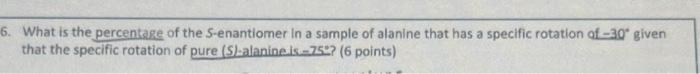 Solved What is the percentage of the S-enantiomer in a | Chegg.com
