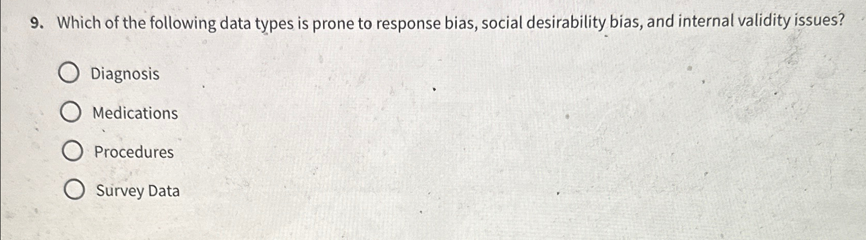 Solved Which of the following data types is prone to | Chegg.com