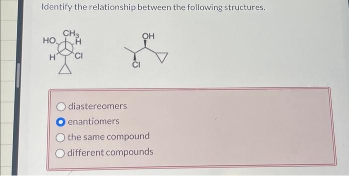 Identify the relationship between the following | Chegg.com
