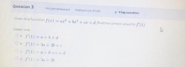 Solved Given the function f(x)=ax3+bx2+cx+d, find the | Chegg.com