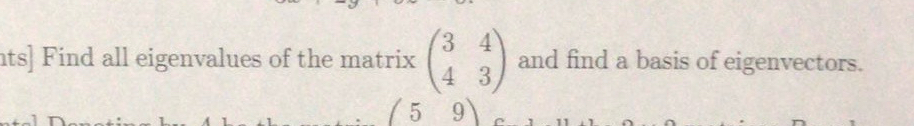 Solved ats] ﻿Find all eigenvalues of the matrix | Chegg.com