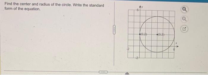 Solved Find the center and radius of the circle. Write the | Chegg.com