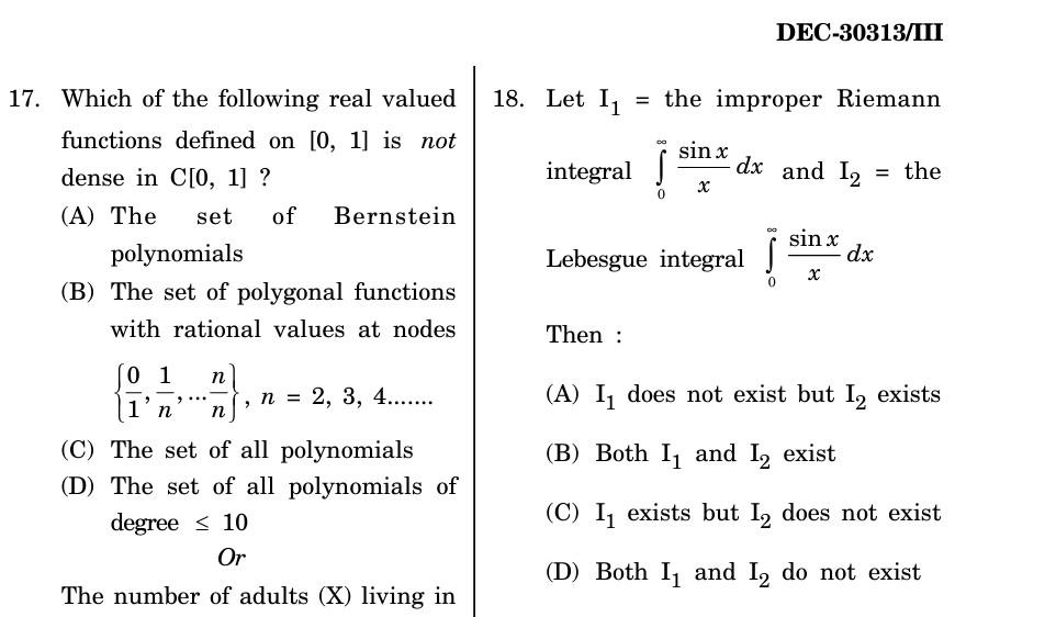 Solved 17 Which Of The Following Real Valued Functions