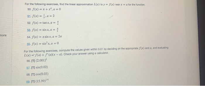Solved tions For the following exercises, find the linear | Chegg.com