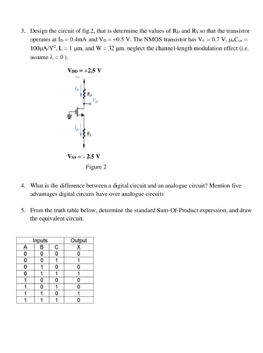 Solved Assignment For Phy 252 Electronics Ii Csm 252 Analog Chegg