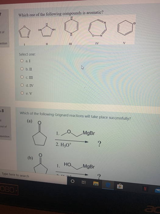 Solved Which one of the following compounds is aromatic? tof | Chegg.com