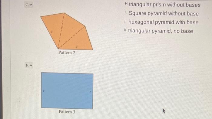 Solved Match the net with the appropriate solid. Note: - | Chegg.com