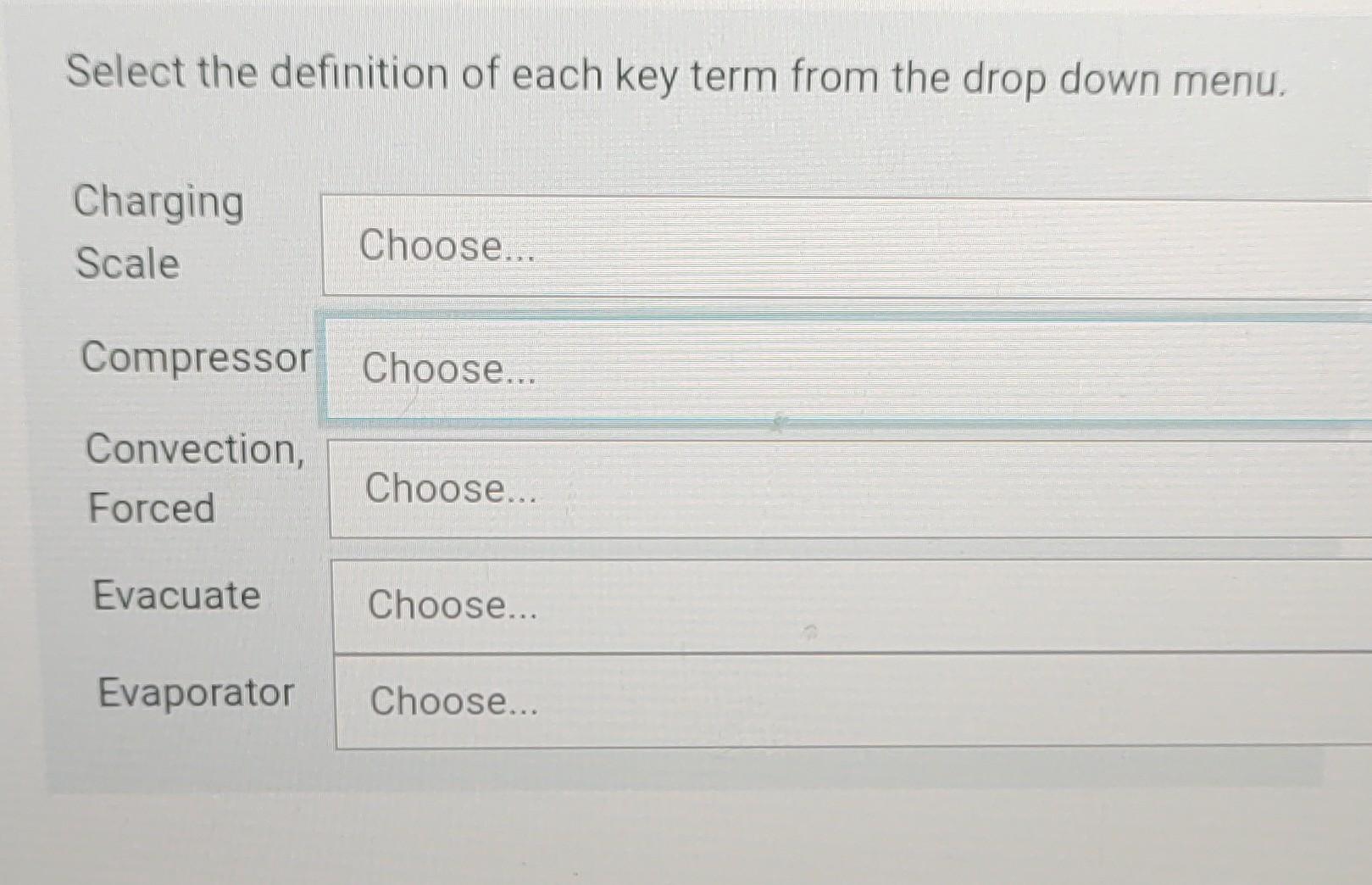 Solved Select the definition of each key term from the drop | Chegg.com