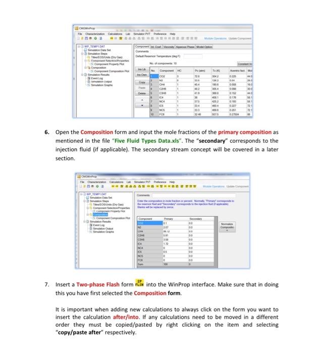 Solved Method: - Explain the process of generating a WINPROP | Chegg.com