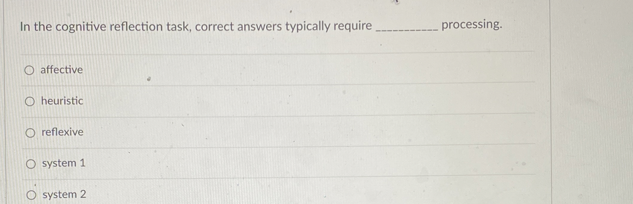 Solved In The Cognitive Reflection Task Correct Answers