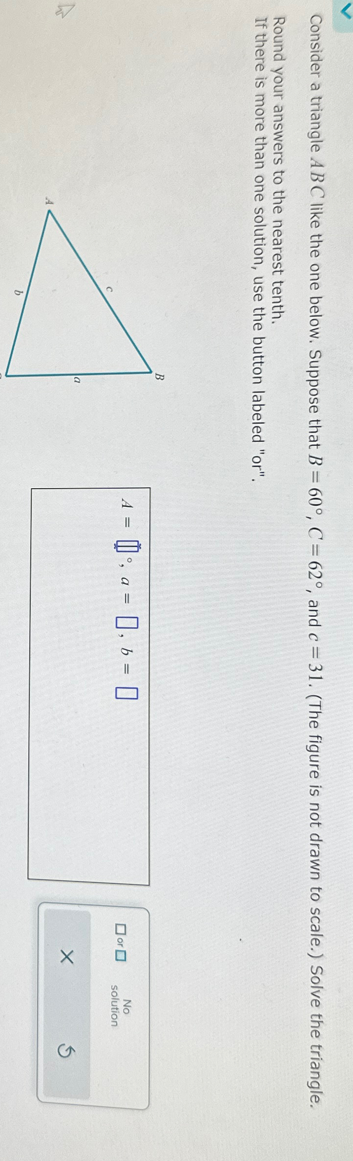 Solved Consider a triangle ABC like the one below. Suppose | Chegg.com