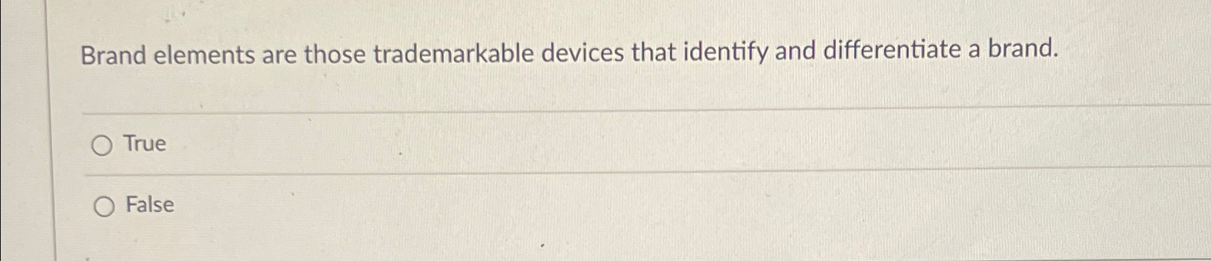 Solved Brand elements are those trademarkable devices that | Chegg.com