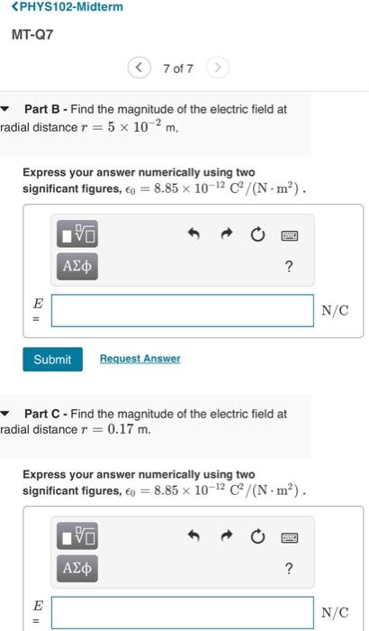Solved A total charge Q=2.7μC is uniformly distributed to | Chegg.com