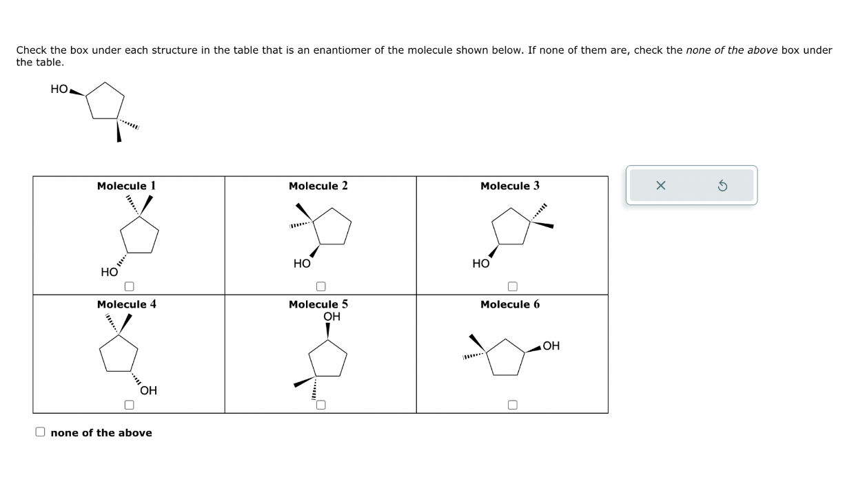 Solved Question 10: Check the box under each structure in | Chegg.com