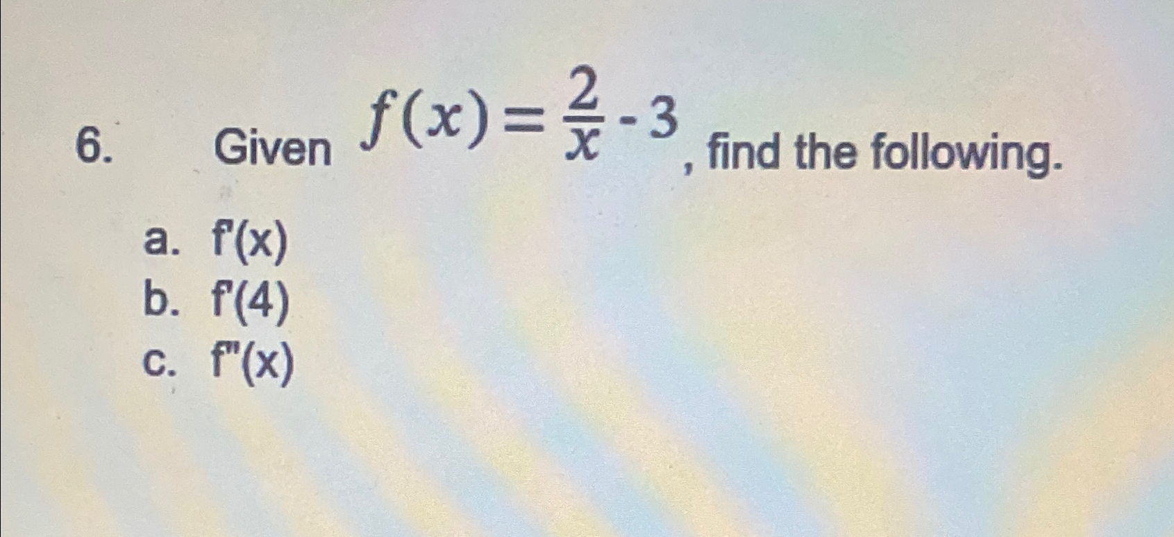 Solved Given f(x)=2x-3, ﻿find the | Chegg.com