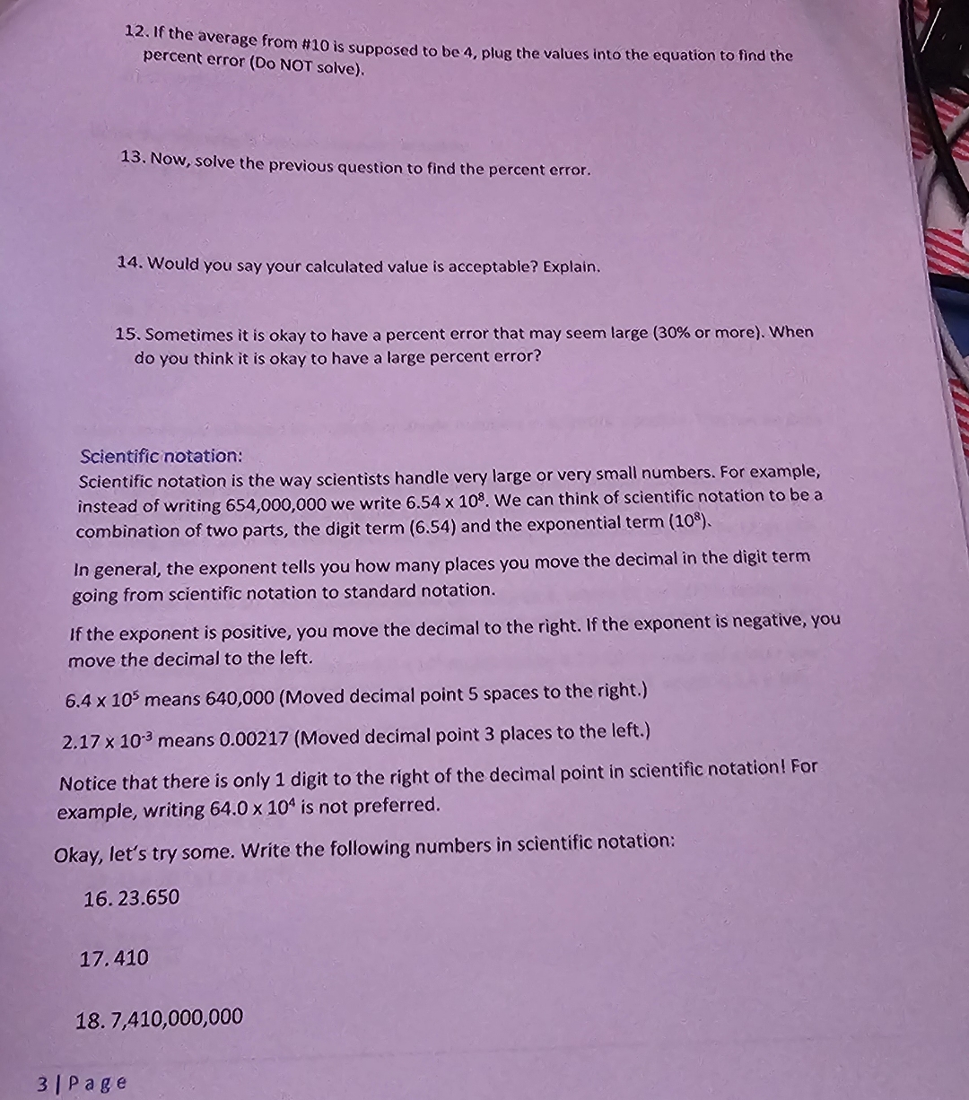 Solved If the average from #10 ﻿is supposed to be 4 , ﻿plug | Chegg.com