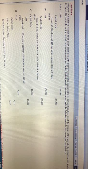 Solved ment CALCULATOR FULL SCREEN PRINTER VERSION HACK NI | Chegg.com