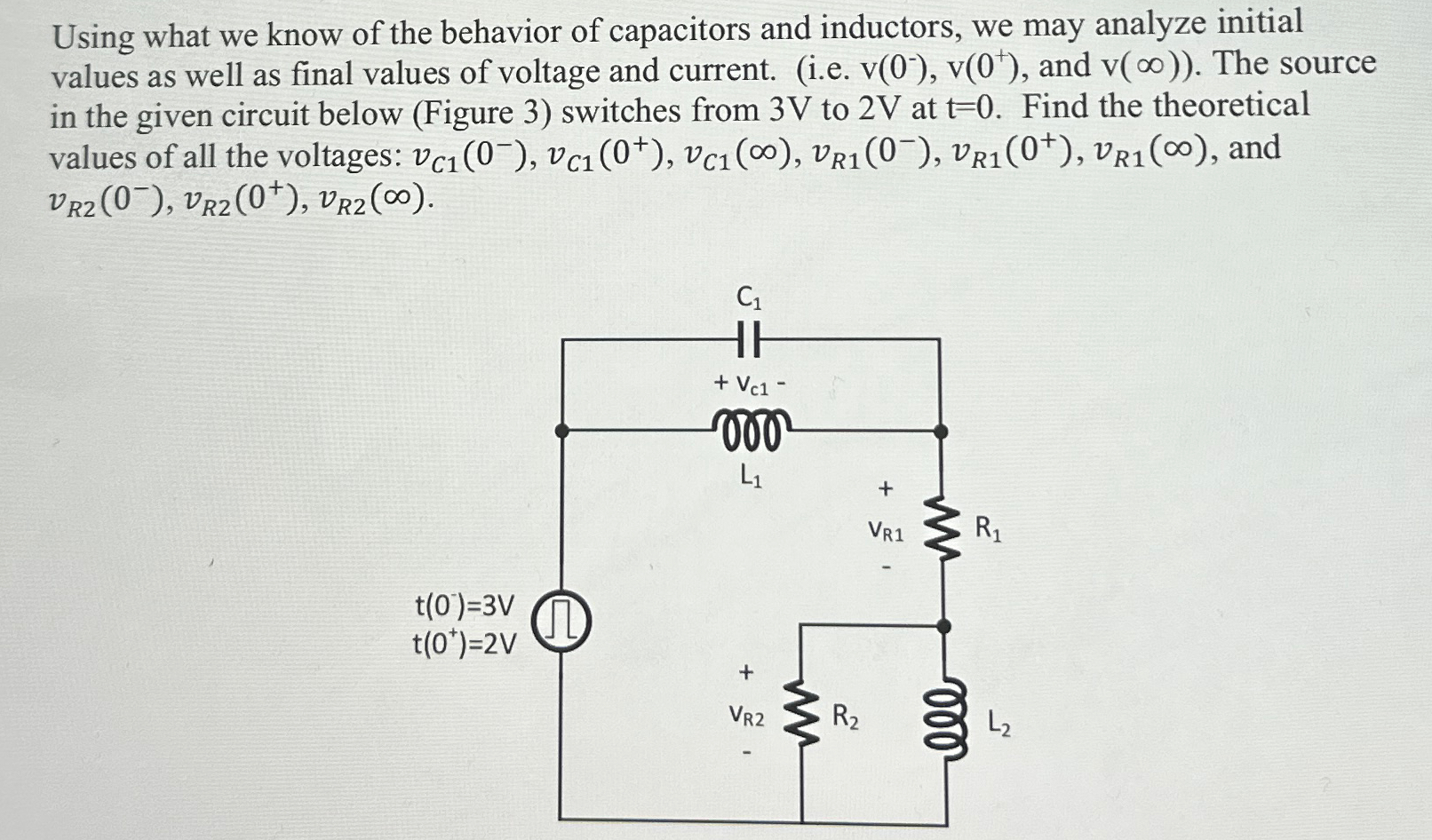 Solved R1=R2=470ohm, L1=L2=150mH, ﻿C1=1 ﻿microF | Chegg.com