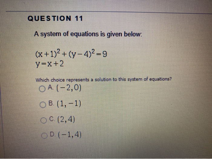 Solved QUESTION 15 The focus of a parabola is (-3,5) and the | Chegg.com