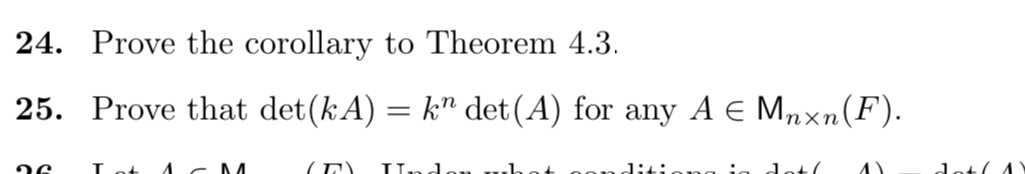 Prove the corollary to Theorem 4.3.Prove that | Chegg.com