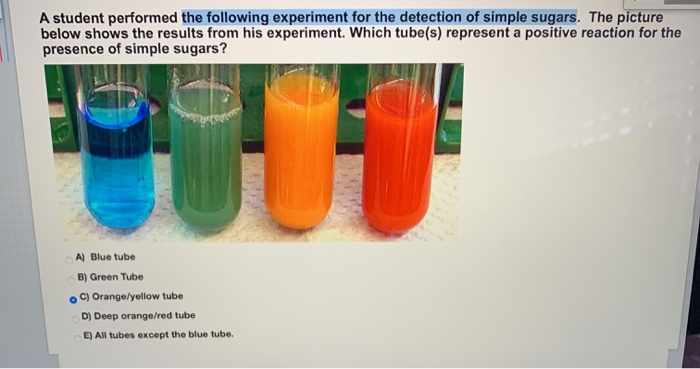 Solved A student performed the following experiment for the | Chegg.com