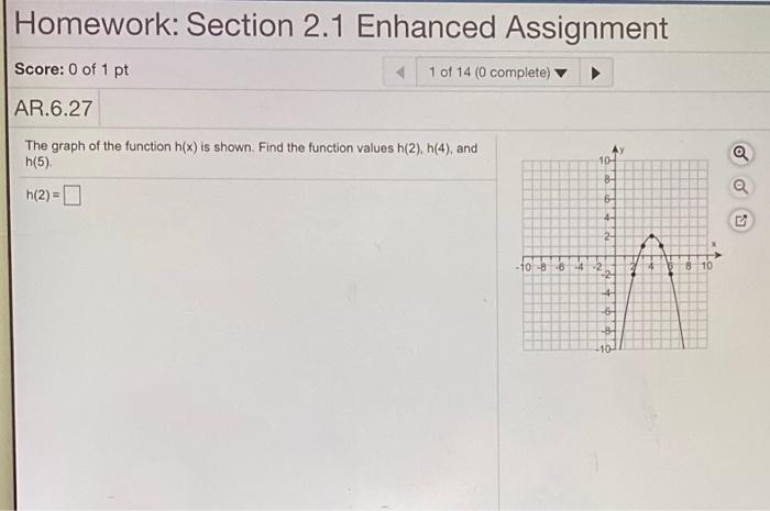 Solved Homework Section 2 1 Enhanced Assignment Score 0 Of