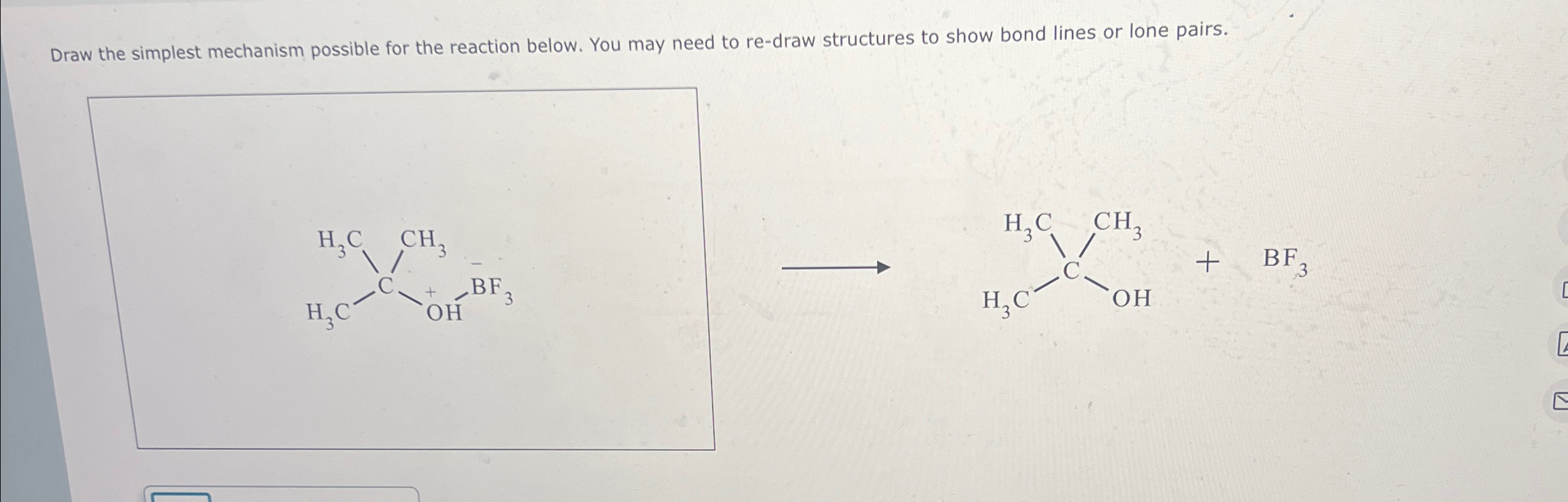 Solved Draw the simplest mechanism possible for the reaction | Chegg.com