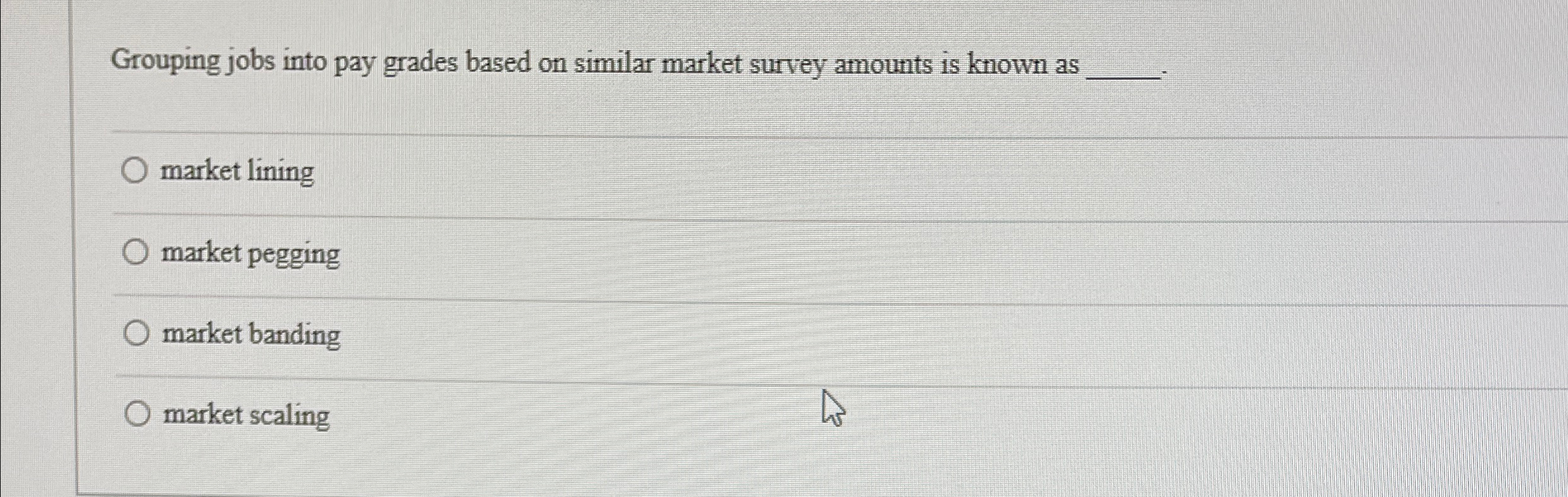 Solved Grouping jobs into pay grades based on similar market | Chegg.com