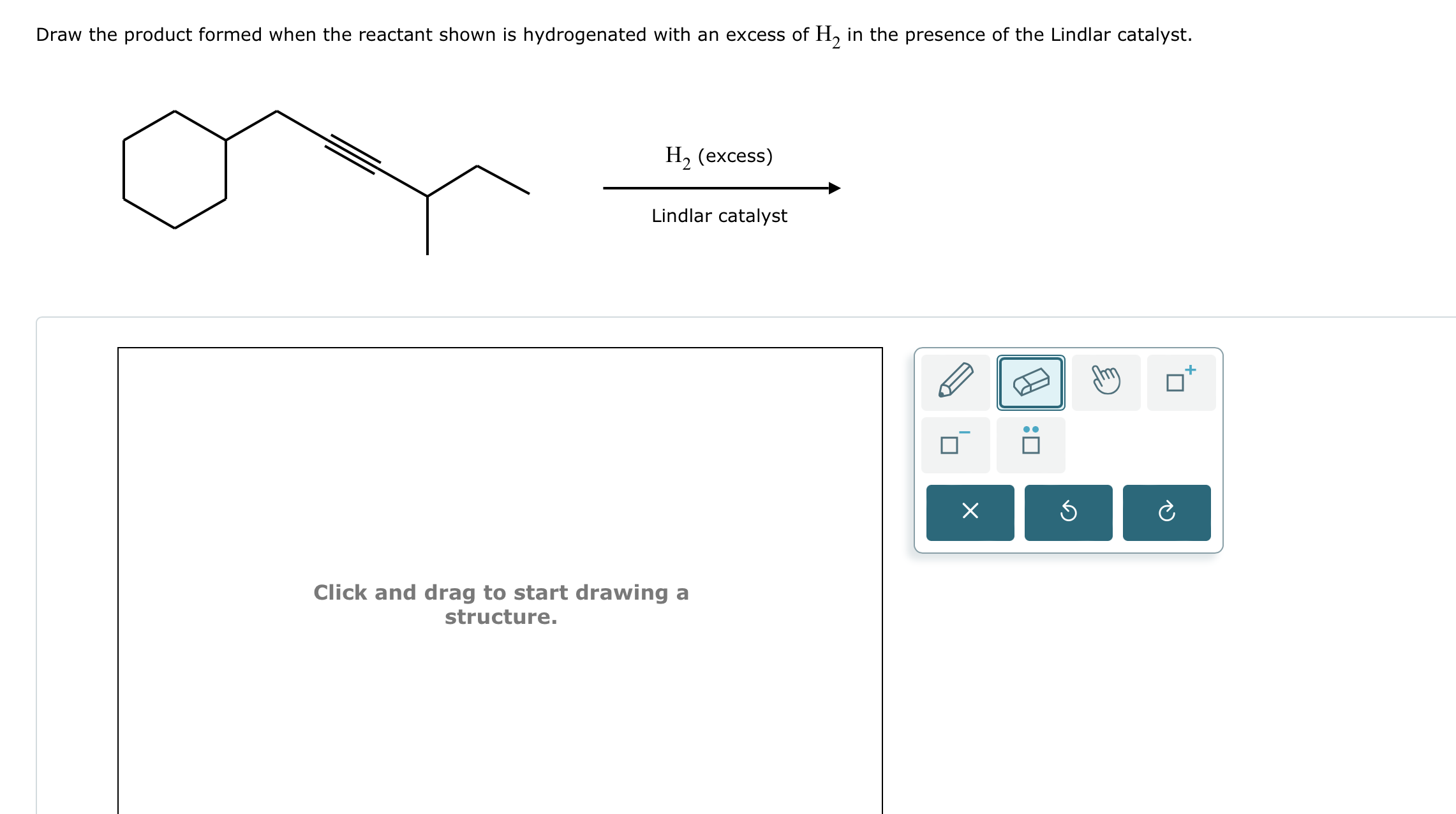 Solved Draw the product formed when the reactant shown is | Chegg.com