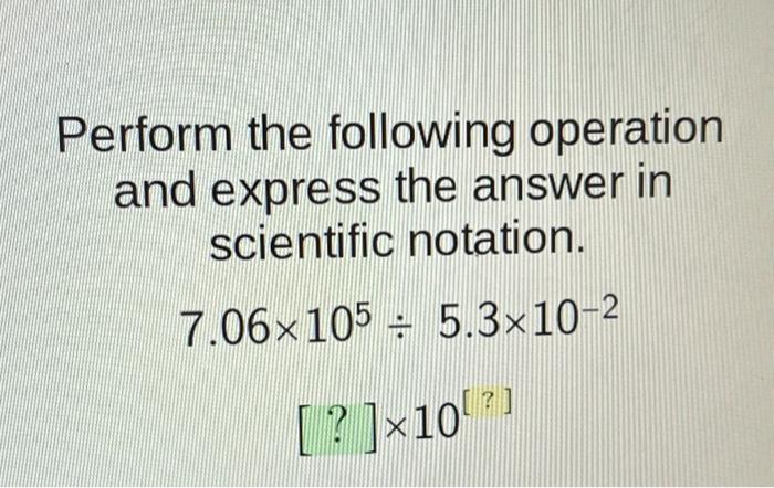 Solved Perform the following operation and express the | Chegg.com