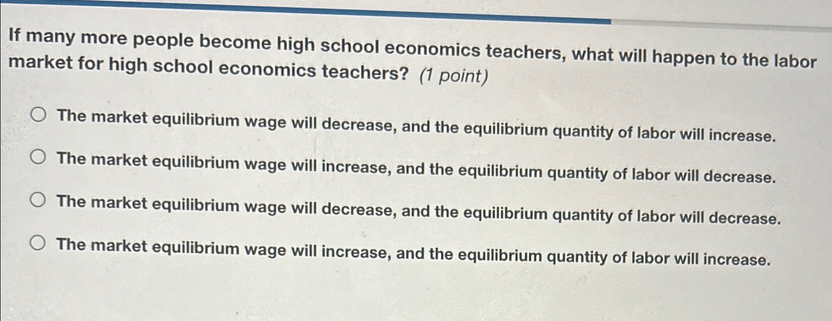 Solved If many more people become high school economics | Chegg.com