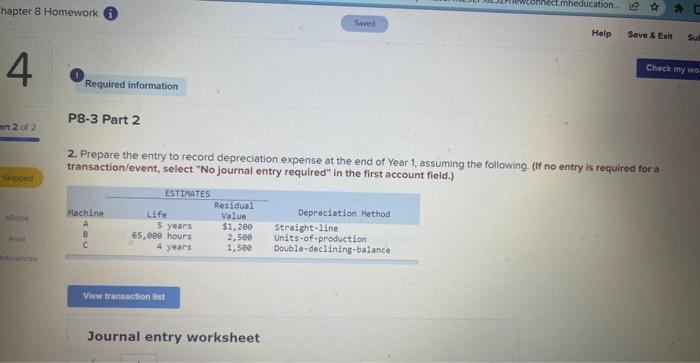 Solved Required information P8-3 (Algo) Computing the | Chegg.com