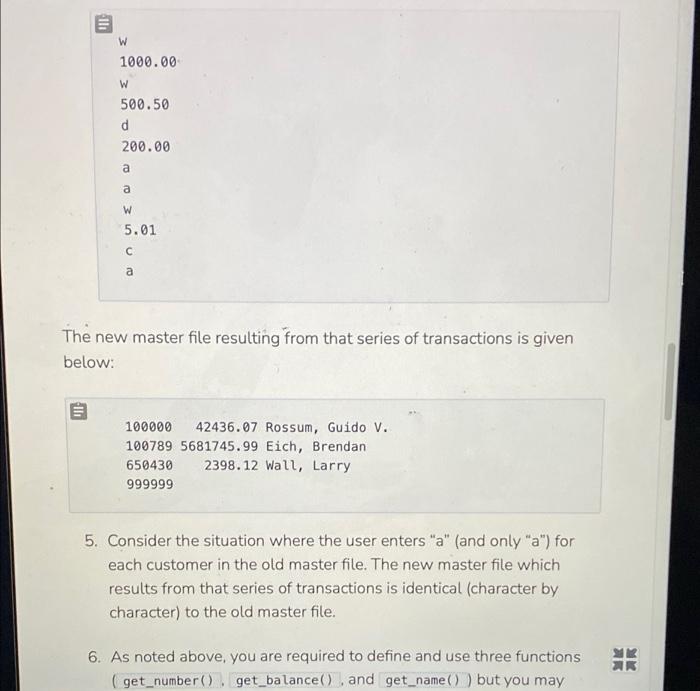 Solved Project Objectives • Use file processing and | Chegg.com