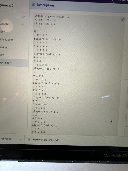 Solved Python programming Connect four is a connection game | Chegg.com
