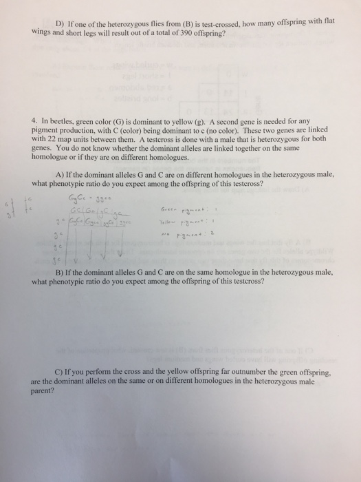 Solved 3. In a series of mapping experiments, the | Chegg.com