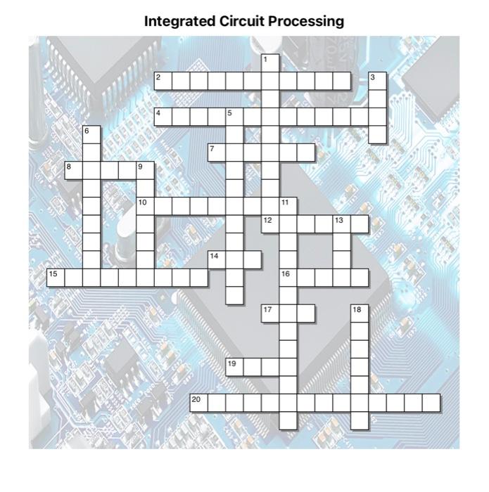 Solved Integrated Circuit Processing 3 6 2199 Tel? 8 9 10 11 | Chegg.com