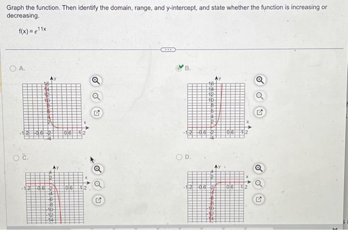 Solved Graph the function. Then identify the domain, range, | Chegg.com