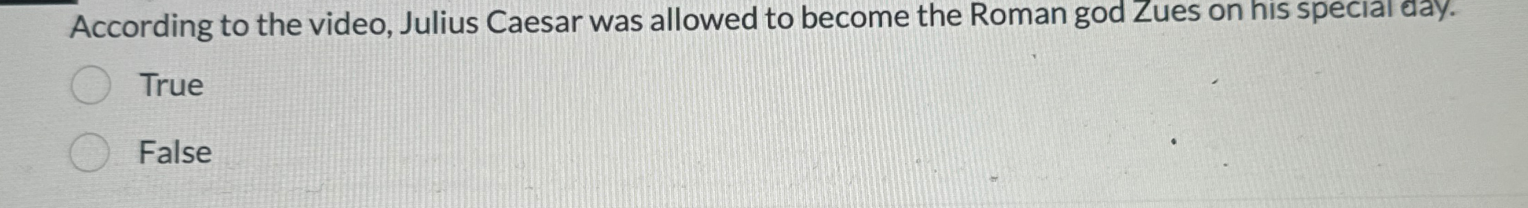 Solved According to the video, Julius Caesar was allowed to | Chegg.com