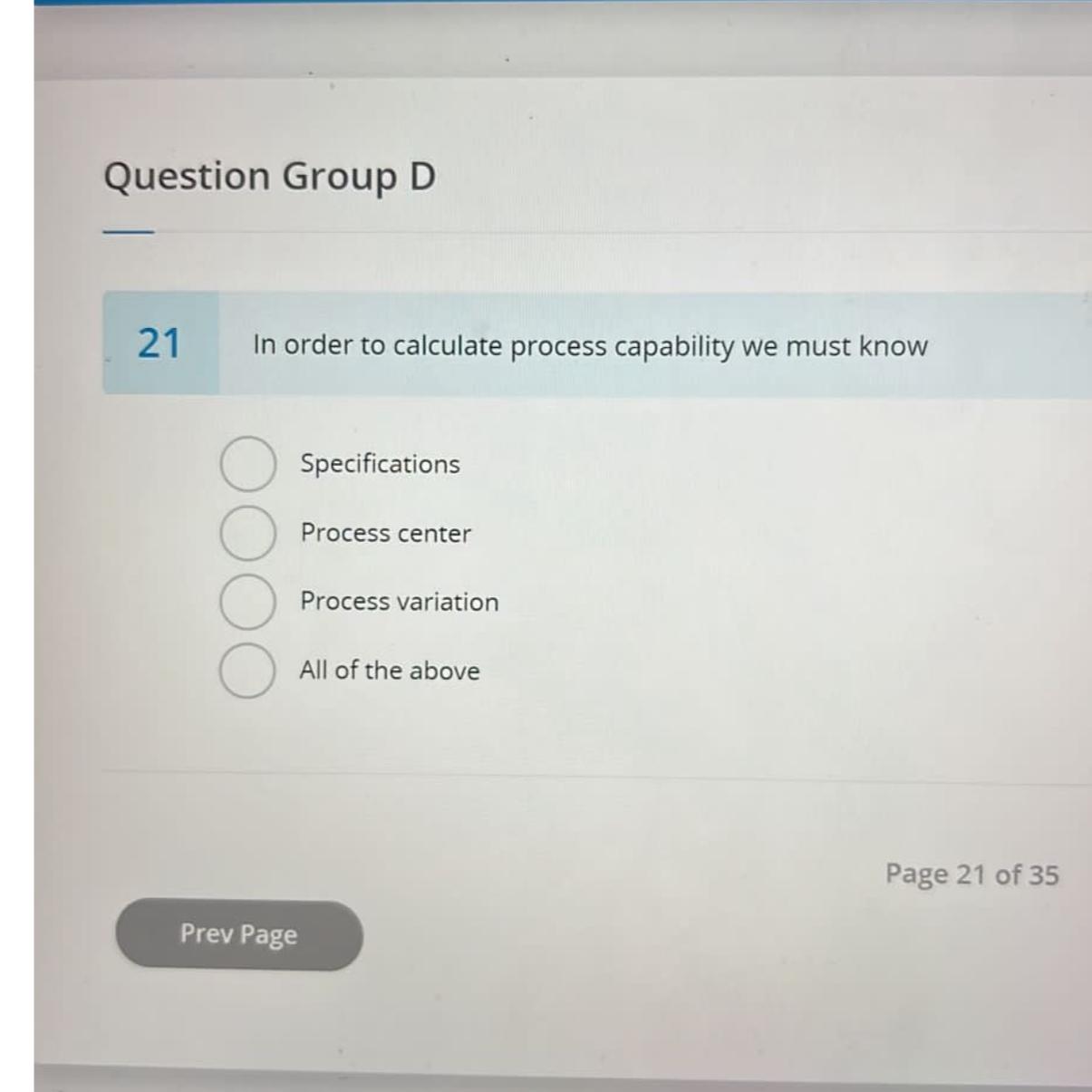 Solved Question Group D21 ﻿In order to calculate process | Chegg.com