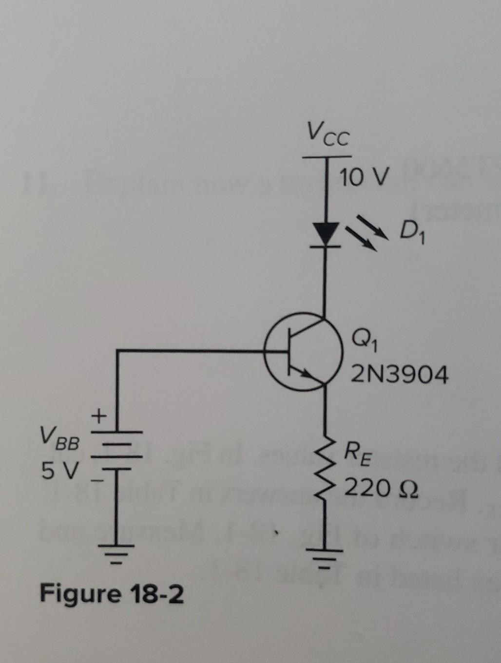 Solved In the transistor current source of figure 18-2 the | Chegg.com