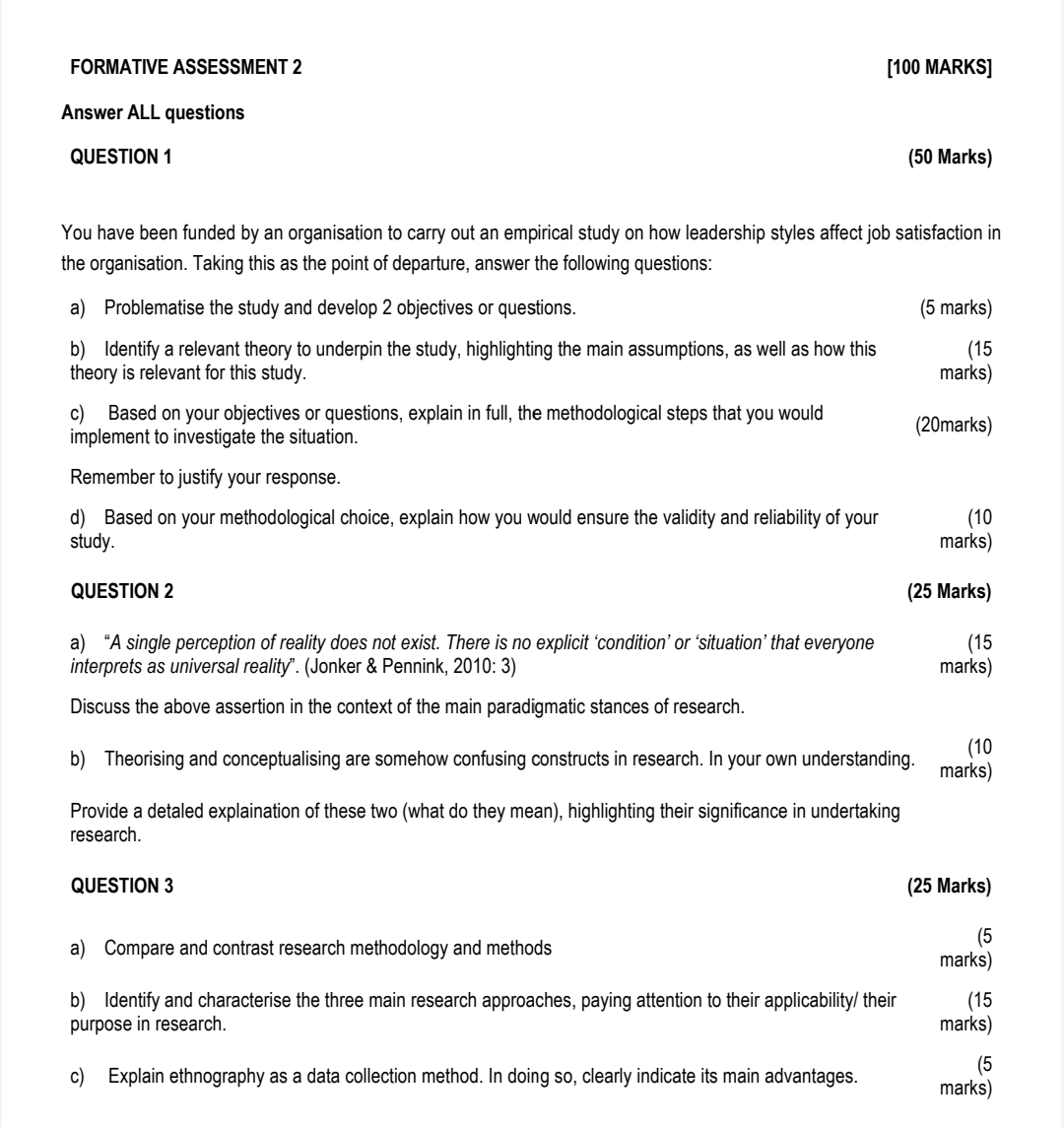 Solved FORMATIVE ASSESSMENT 2 ﻿MARKS]Answer ALL | Chegg.com