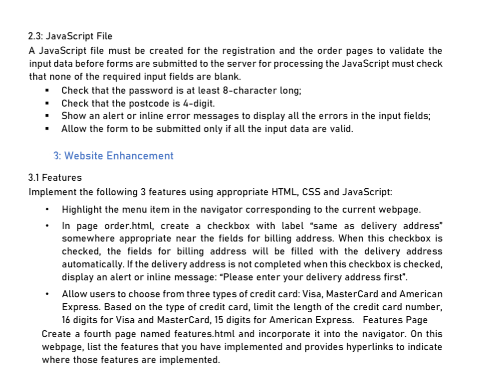 Solved Requirements and Specifications The assignment | Chegg.com