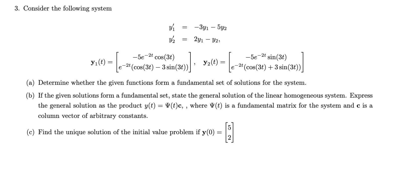 Solved Consider the following | Chegg.com