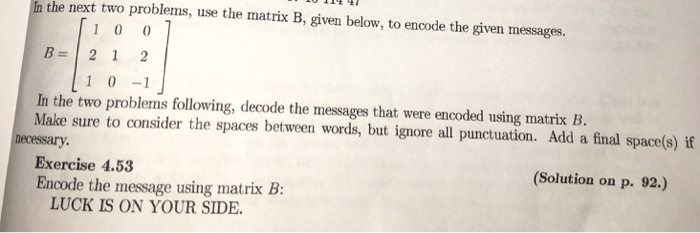 Solved Need help with 4.53 and 4.54. The solution for 4.53 | Chegg.com