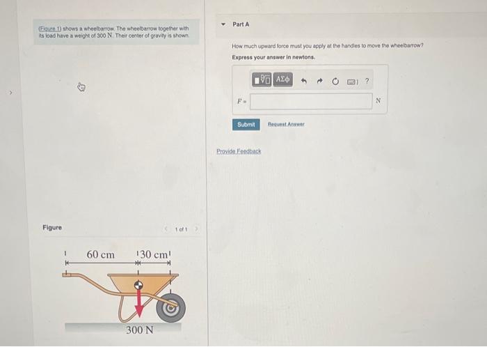 Solved (Figurn 1) thows a wheelbarrow. The wheelbarrow | Chegg.com